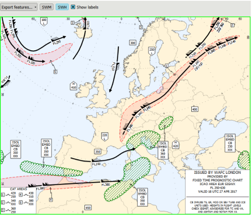 High Level Significant Weather Chart